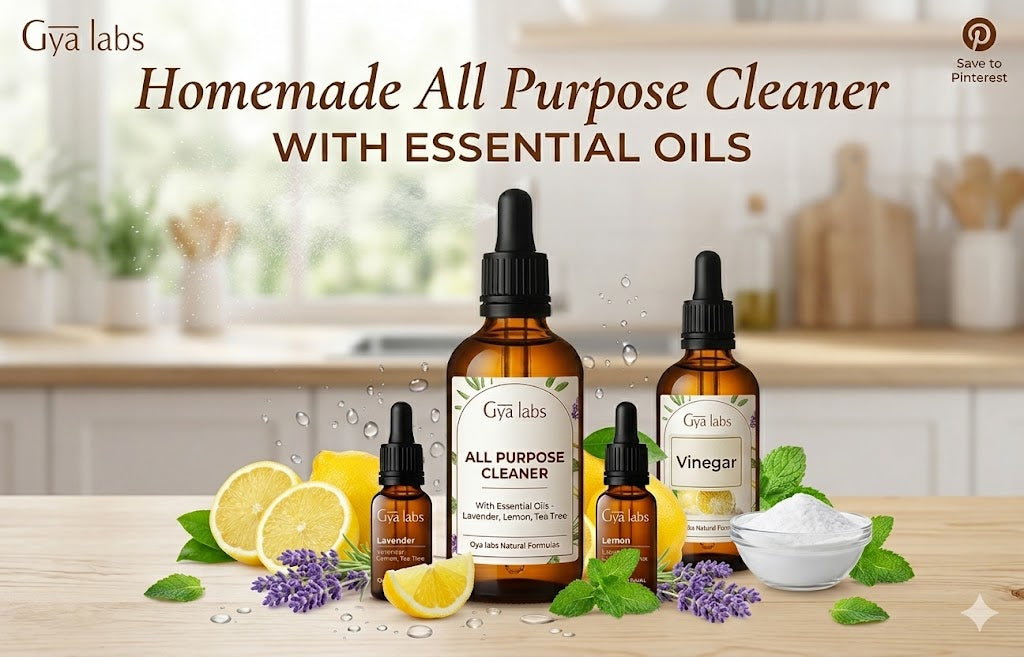 How to Make a Homemade All Purpose Cleaner with Essential Oils | Gya Labs